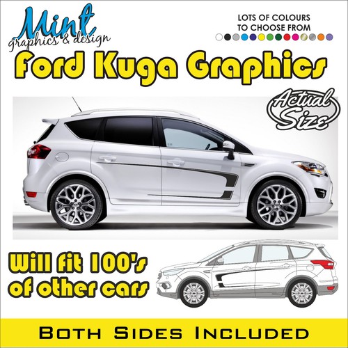 FORD KUGA ST Zetec Side Stripes Rs Decals Stickers Graphics FREE P&P ...