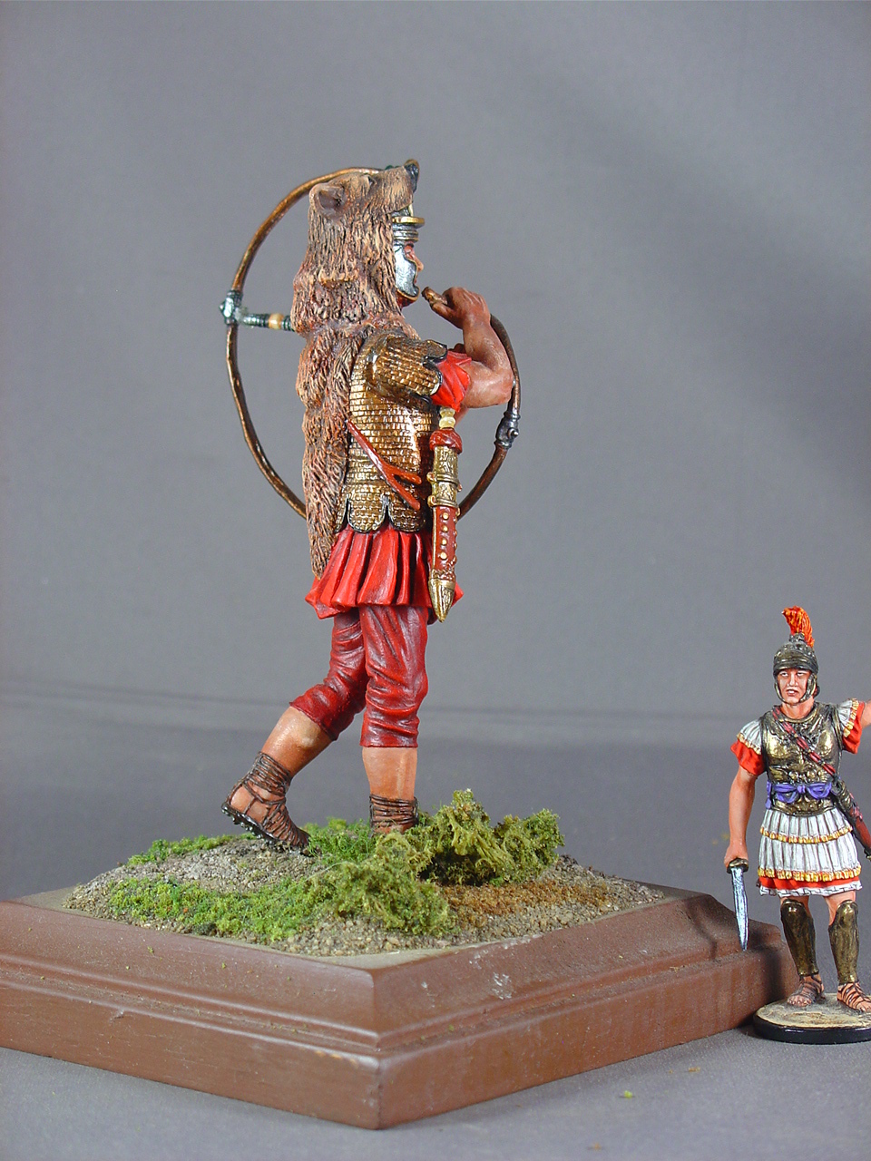 120mm Pegaso Roman Legionary Cornicen Cornu Horn model figure miniature ...