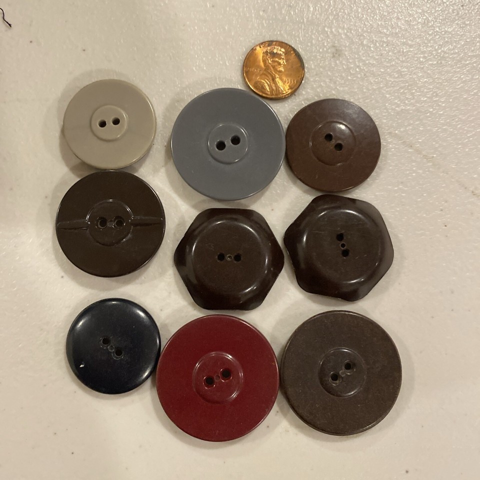 Likely Vintage Colt Plastic Buttons. Large Lot Of 9 | eBay
