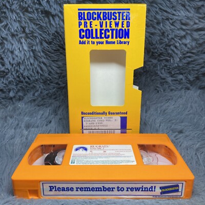 Nickelodeon Rugrats Volume 3 Three VHS 1997 Kidmongous Blockbuster ...