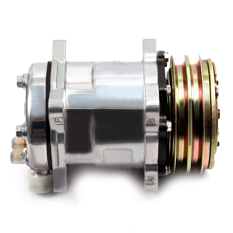 Air Compressor W/Clutch For Sanden 508 Style V-Belt Pulley 1985-1990 CO ...