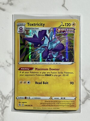 Pokémon TCG Toxtricity Fusion Strike 108/264 Holo Rare | eBay