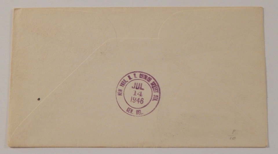 USS Saipan (CVL 48) first day postal service commissioned July 14 1946 ...