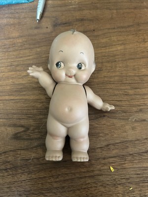Vintage Kewpie doll bisque 6 inches darker skin brown hair and eyes ...