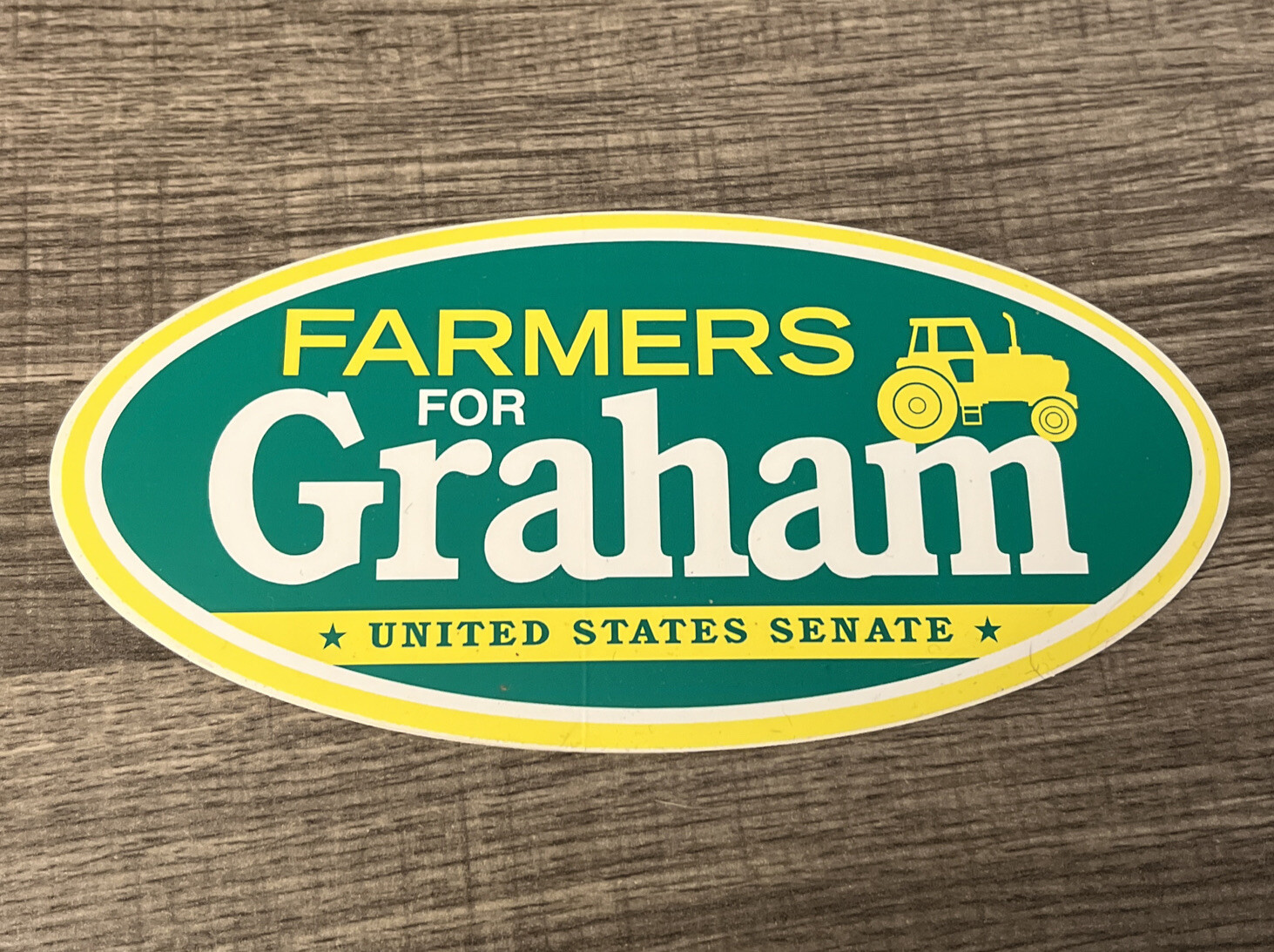 Farmers For Graham US Senate South Carolina Political Bumper Sticker ...