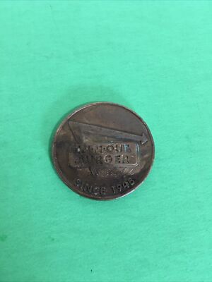 Vintage In N Out Burger Free Good For One Burger Coin Collectible | eBay