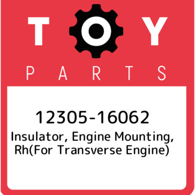 12305-16062 Toyota Insulator, engine mounting, rh(for transverse engine ...