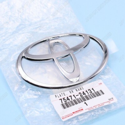New Genuine Toyota Rear Body Chrome “T” Emblem UZJ100 Land Cruiser ...