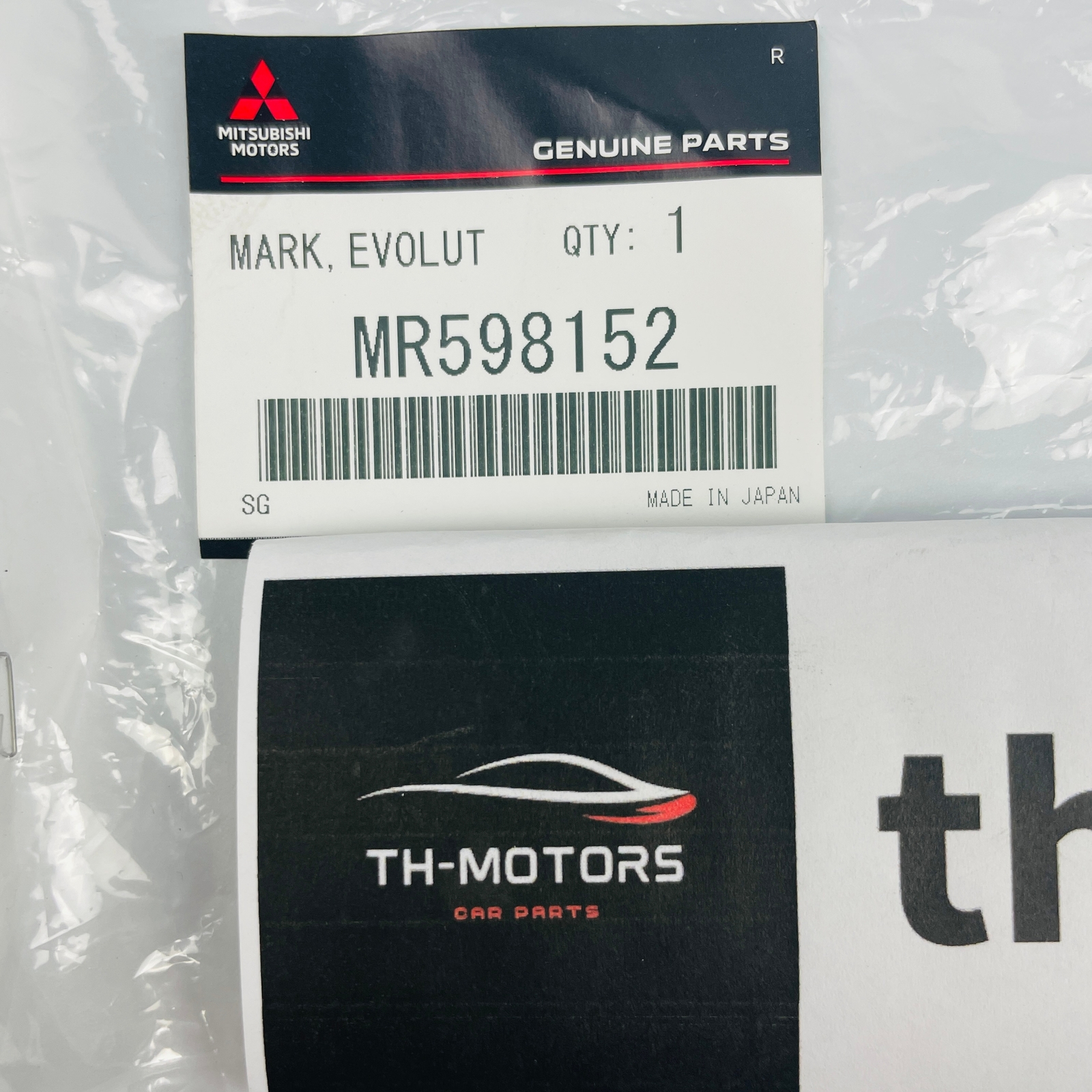 MITSUBISHI Genuine Lancer Evolution VII CT9A Rear Badge emblem MR598152 ...