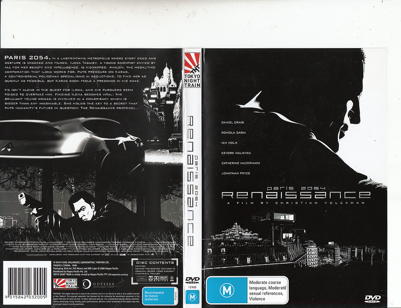 Renaissance:Paris 2054-Daniel Craig-2006-Movie-DVD | eBay Australia