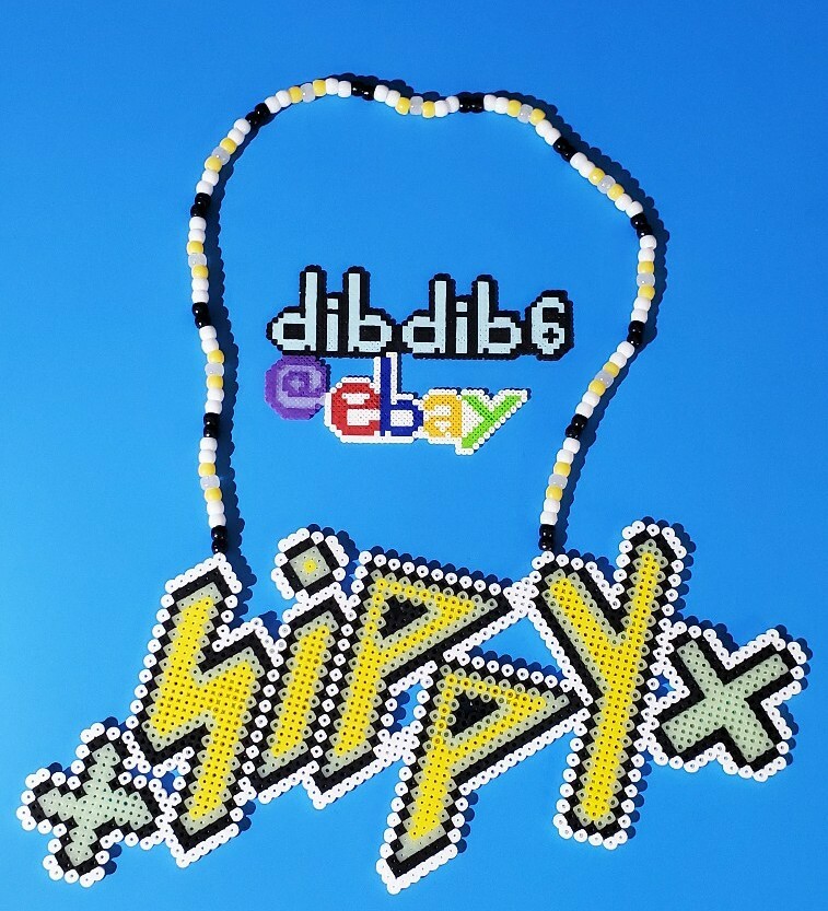 Sippy DJ Kandi Perler Necklace Rave EDC Ultra Bass Glow | eBay