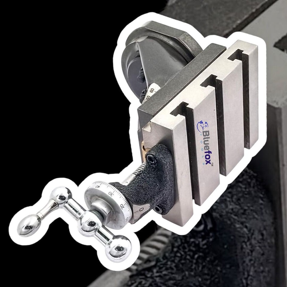 Lathe Vertical Milling Slide 4"x5" Swivel Base + 2" Self Centering Vice ...