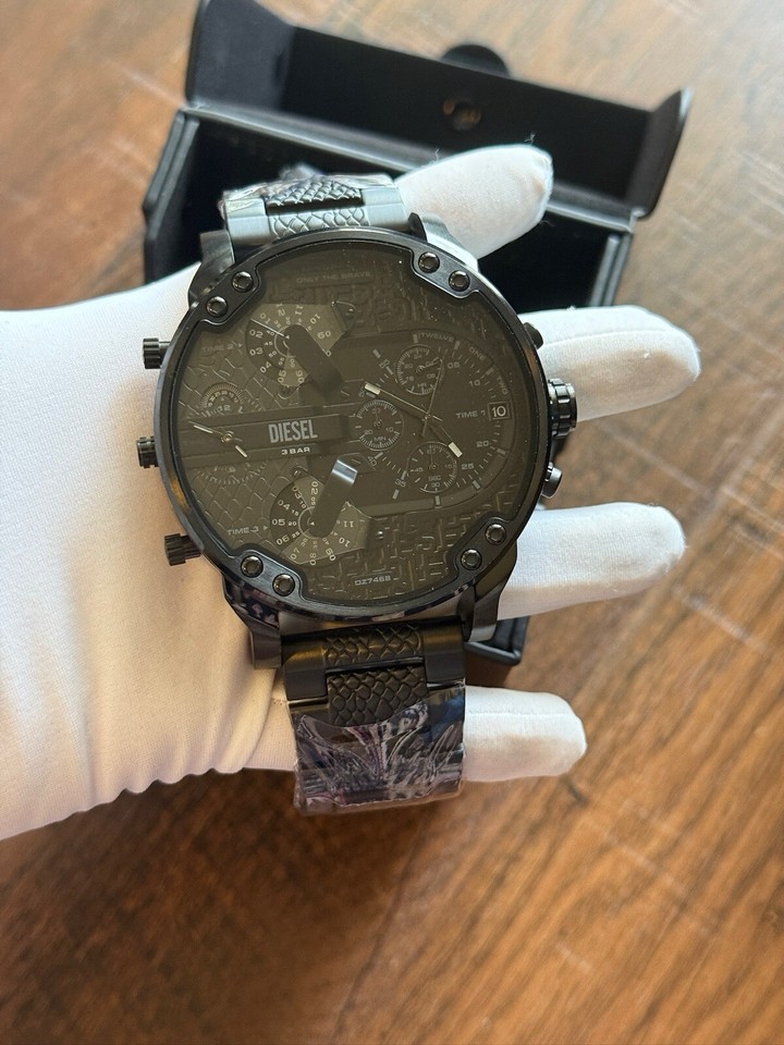 2024 Diesel Mr. Daddy 2.0 Chronograph Multifunction Black-Tone Mens ...