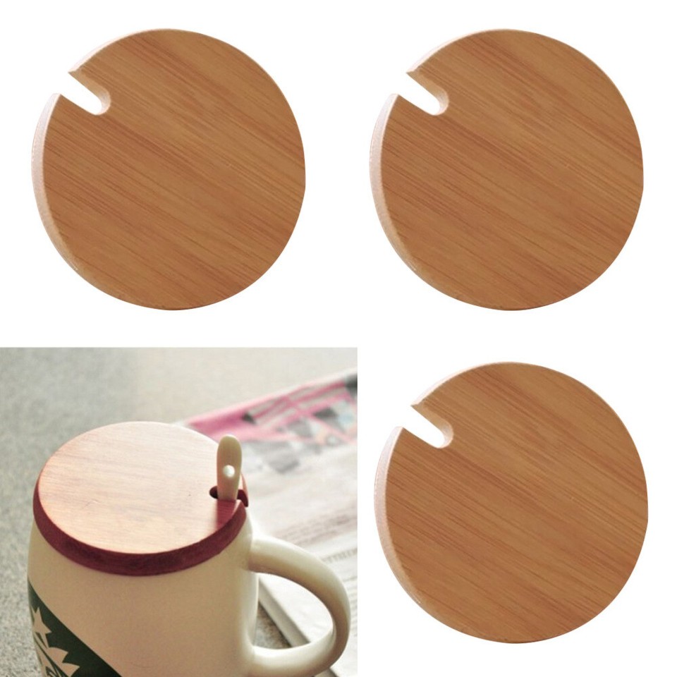 3 Pcs Cup Cover Mug Coffee Mug Lid Wood Cup Lids Coffee Cup Lids Mugs ...