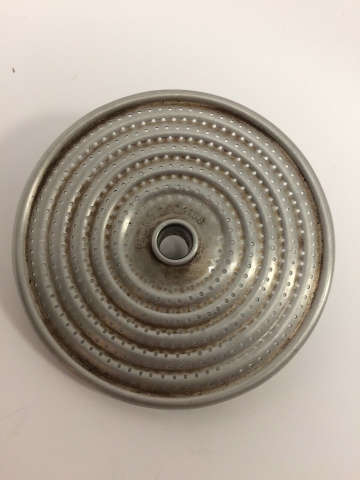 PYREX Flameware Percolator Part ALUMINUM FILTER Basket Bottom 7754 ...