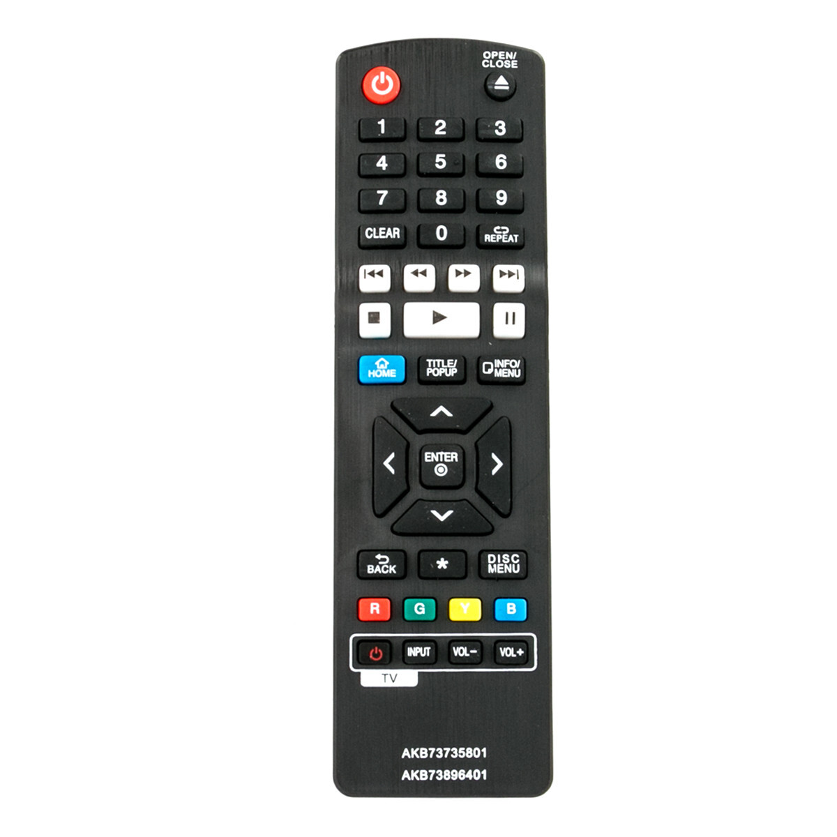 AKB73896401 Replaced Remote for LG Blu-ray Player BP135 BP145 BP155 ...