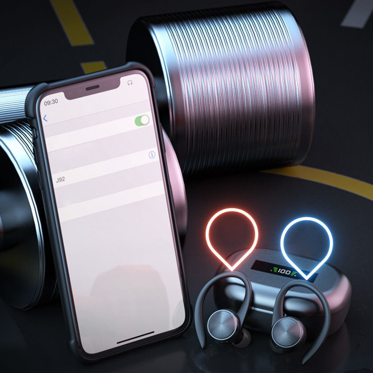 AU STOCK Wireless Bluetooth Earphones Sports Headphones Ear Earbuds ...