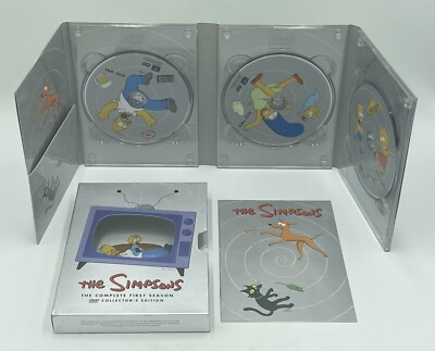 The Simpsons -The Complete First Season (DVD, 2001, 3-Disc Set *No ...