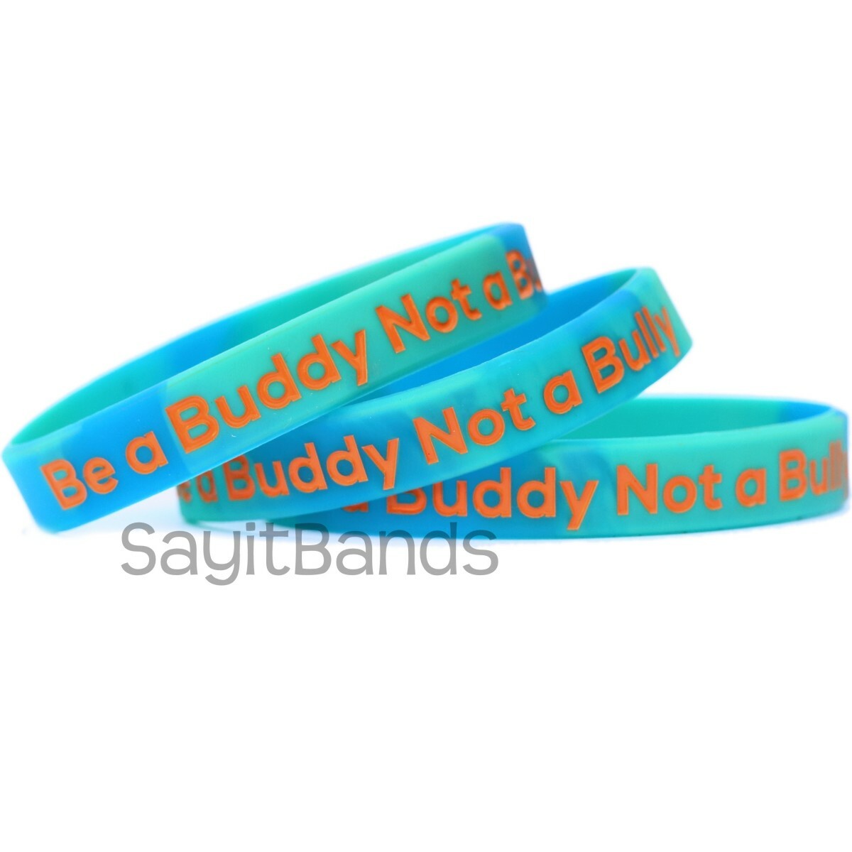 BE A BUDDY NOT A BULLY Wristband Set - Lot of Anti Bullying Silicone ...
