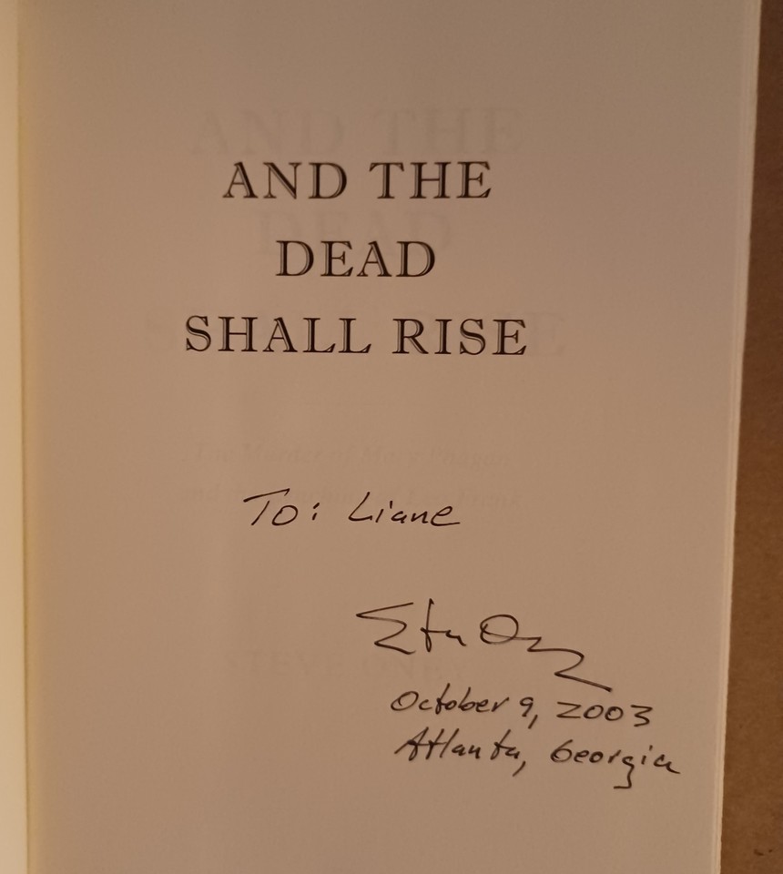 And The Dead Shall Rise by Steve Oney Signed 1st Edition VG/VG | eBay