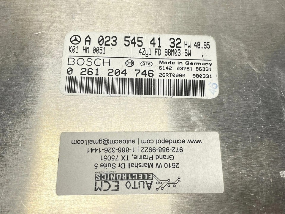 1998 Mercedes SLK230 OEM Engine Computer Control Module ECU 0235454132 ...