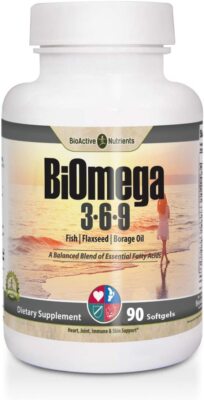 BiOmega 3-6-9 Supplement Capsules for Women & Men - Omega 3 6 9 ...