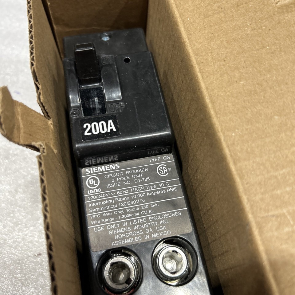 QN2200 SIEMENS 2 POLE 200A 240VAC CIRCUIT BREAKER NEW | eBay