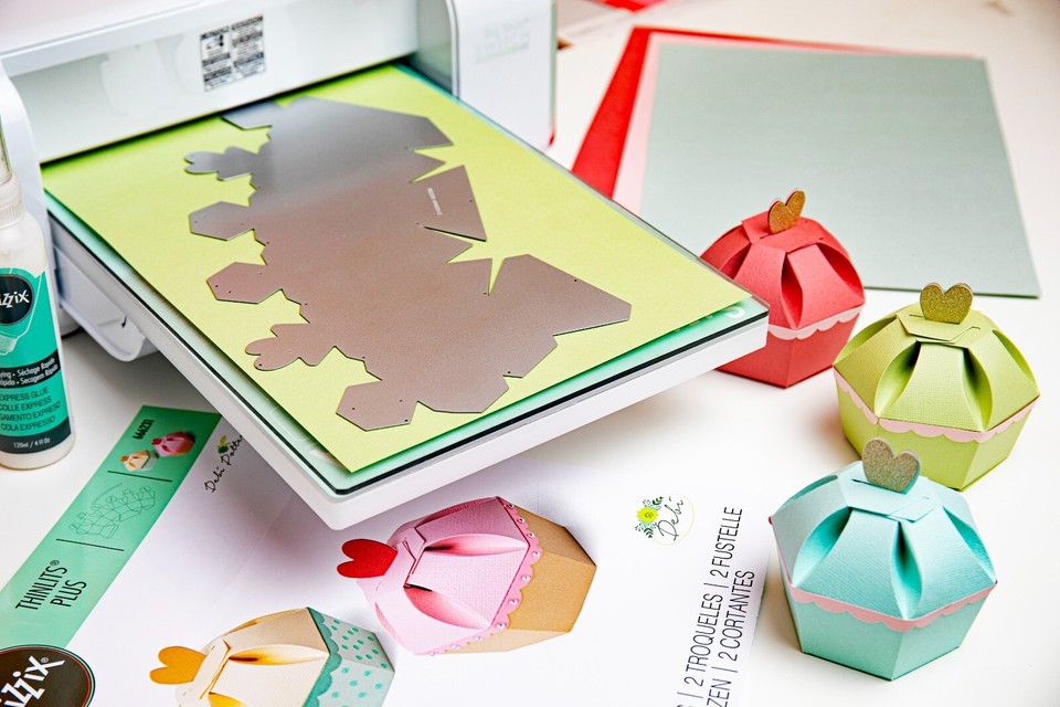 Sizzix Cupcake Box Thinlits Plus 2pc set #666231 Retail $59.99 So Beautiful! | eBay