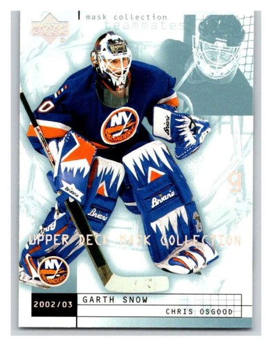 (HCW) 2002-03 UD Mask Collection #52 Chris Osgood/Garth Snow NY ...