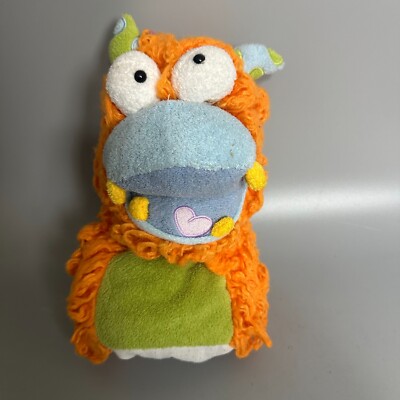 Manhattan Toy Co. Plush Fuzzy Wuggs Orange Monster Hand Puppet | eBay
