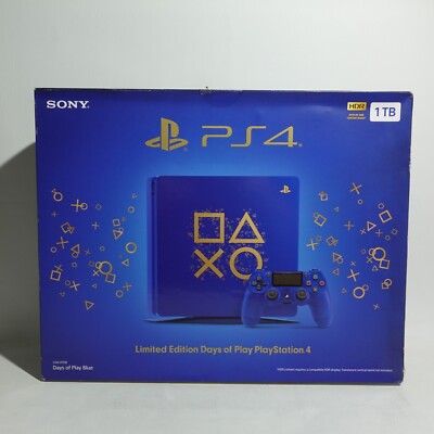 Sony PlayStation 4 Limited Edition Days Of Play Blue Console NEW Sealed ...