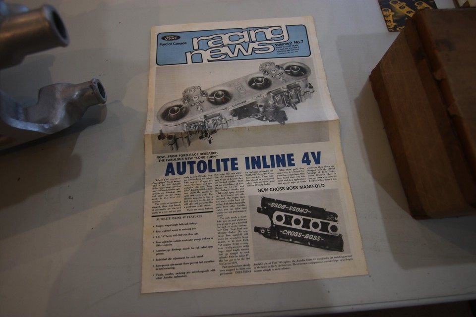 NOS 1970 Boss 302 Cross-Boss 4V inline induction, super rare magnesium ...