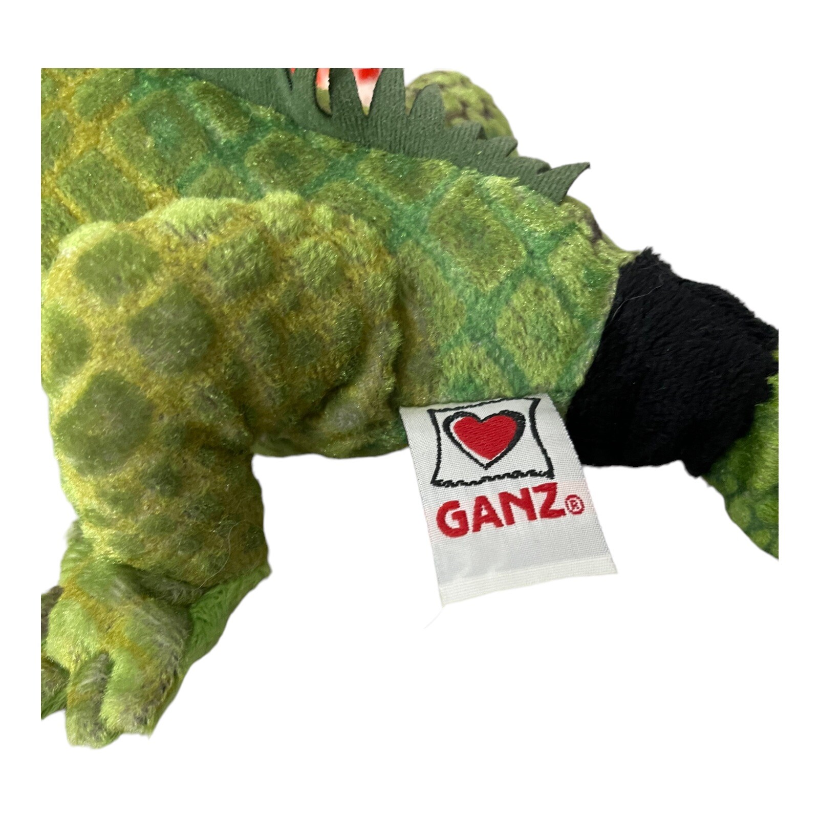 Ganz Webkinz Iguana Plush Green Lizard Beads Stuffed Animal Doll Toy No ...
