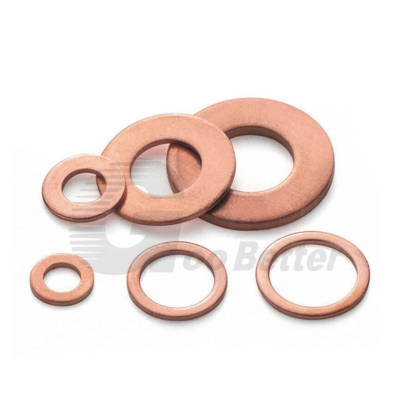 M3-M60 Marine Grade Pure Copper Washers Metric Sump Plug Washers Round ...