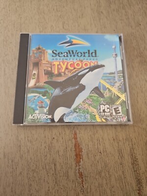 SEAWORLD Adventure Parks Tycoon ActiVision Video Game PC CD-ROM | eBay