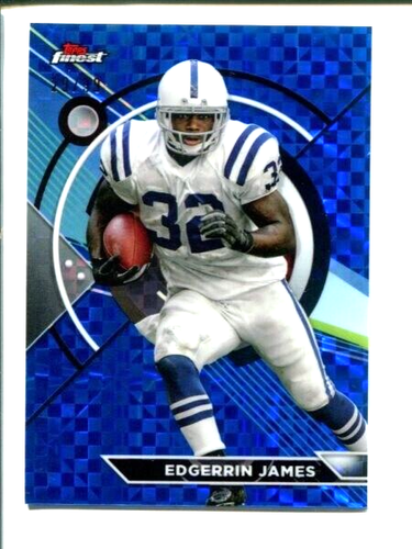 Edgerrin James #/99 2023 Topps Composite Blue Checkerboard Refractor ...