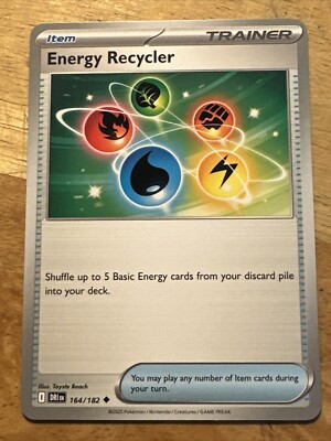 Energy Recycler - 164/182 - Non Holo - Destined Rivals - NM/M - Pokemon ...