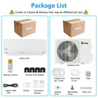 Zokop 4-IN-1 12000 BTU Mini Split Air Conditioner Heat Pump Remote 21 ...