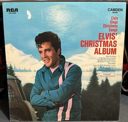 Elvis Presley CAL-2428 Christmas Album Blue Label Rigid Vinyl RCA ...