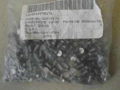 ONE POUND TITANIUM ALLOY SOLID RIVETS P/N: MS20426T5-6 | eBay