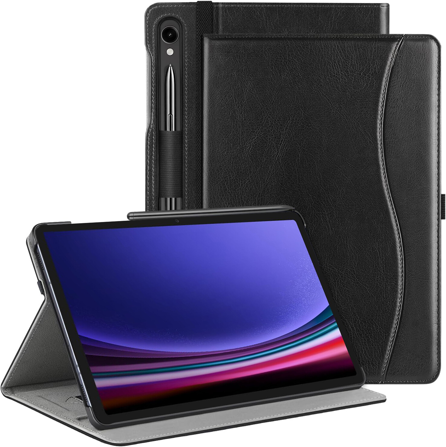 Smart Leather Stand Case for Samsung Galaxy Tab S9 & S9+/S9 FE & S9 FE+ ...
