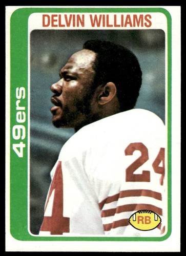 1978 TOPPS DELVIN WILLIAMS K SAN FRANCISCO 49ERS #264 | eBay