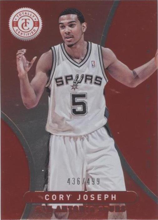2012-13 Totally Certified - Cory Joseph #255 Totally Red /499 (RC) for ...