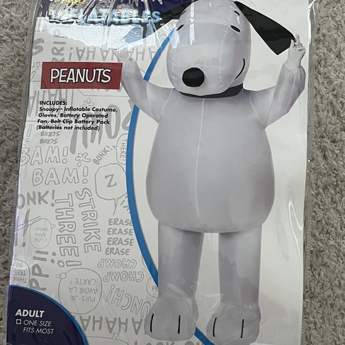 Snoopy Peanuts Inflatable Halloween Costume Adult One Size | eBay