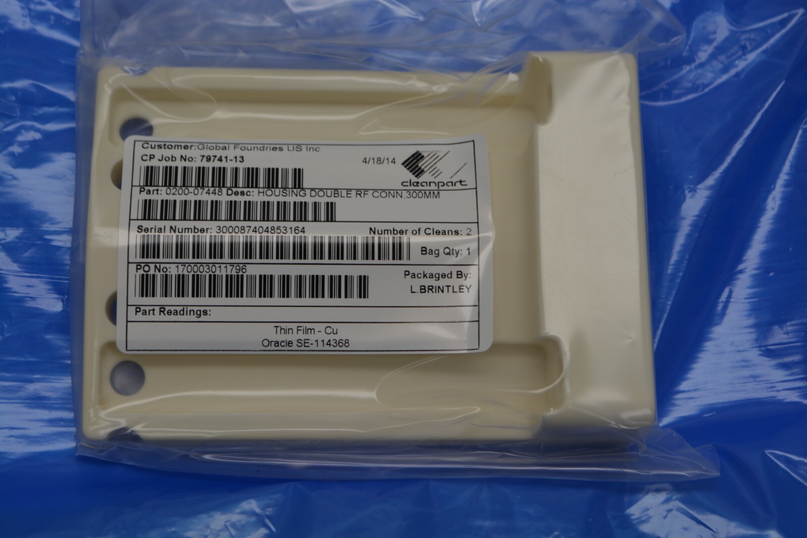 AMAT Applied Materials 300mm Ceramic Housing 0200-07448 for sale online ...
