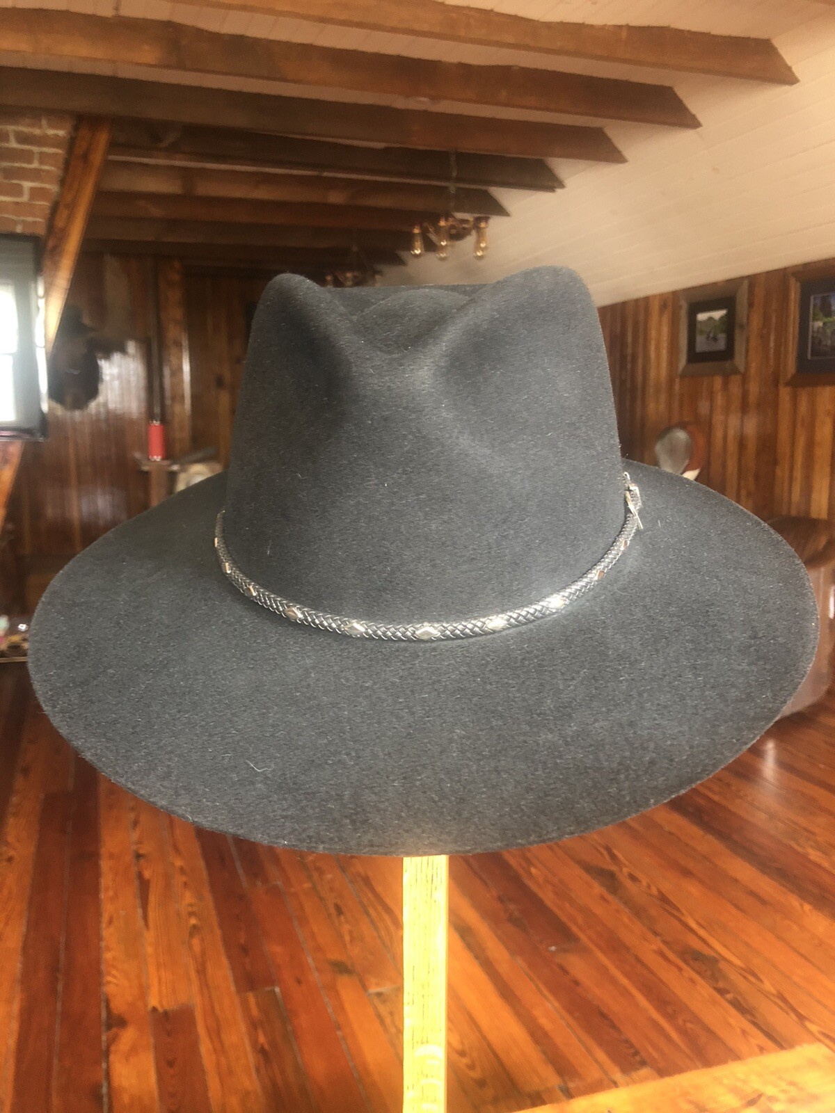 Stetson Black Diamond Jim Gun Club Felt Hat size 7 - Gem
