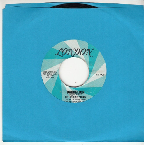 THE ROLLING STONES - DANDELION - LONDON RECORDS 45 | eBay
