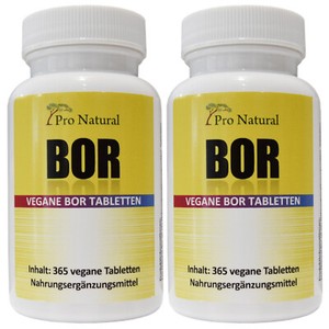2x Boron = 730 Tabletten mit 3 mg Bor - Mineral - Spurenelement ...
