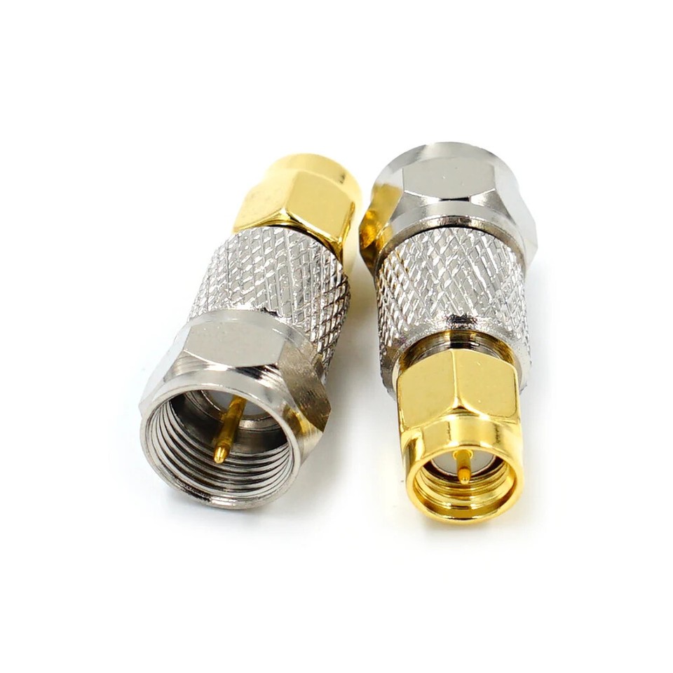 F Type male To SMA Male Straight RF Coaxial Adapter F Connector To SMA ...