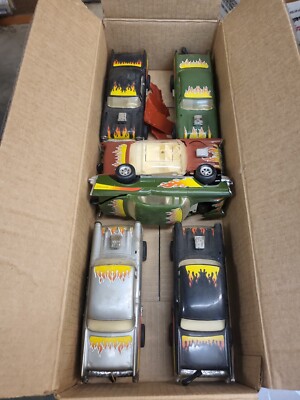 YTC Pull String Car 1957 Chevy Hot Rod Racer Toy Cars Vintage Lot of 6 ...